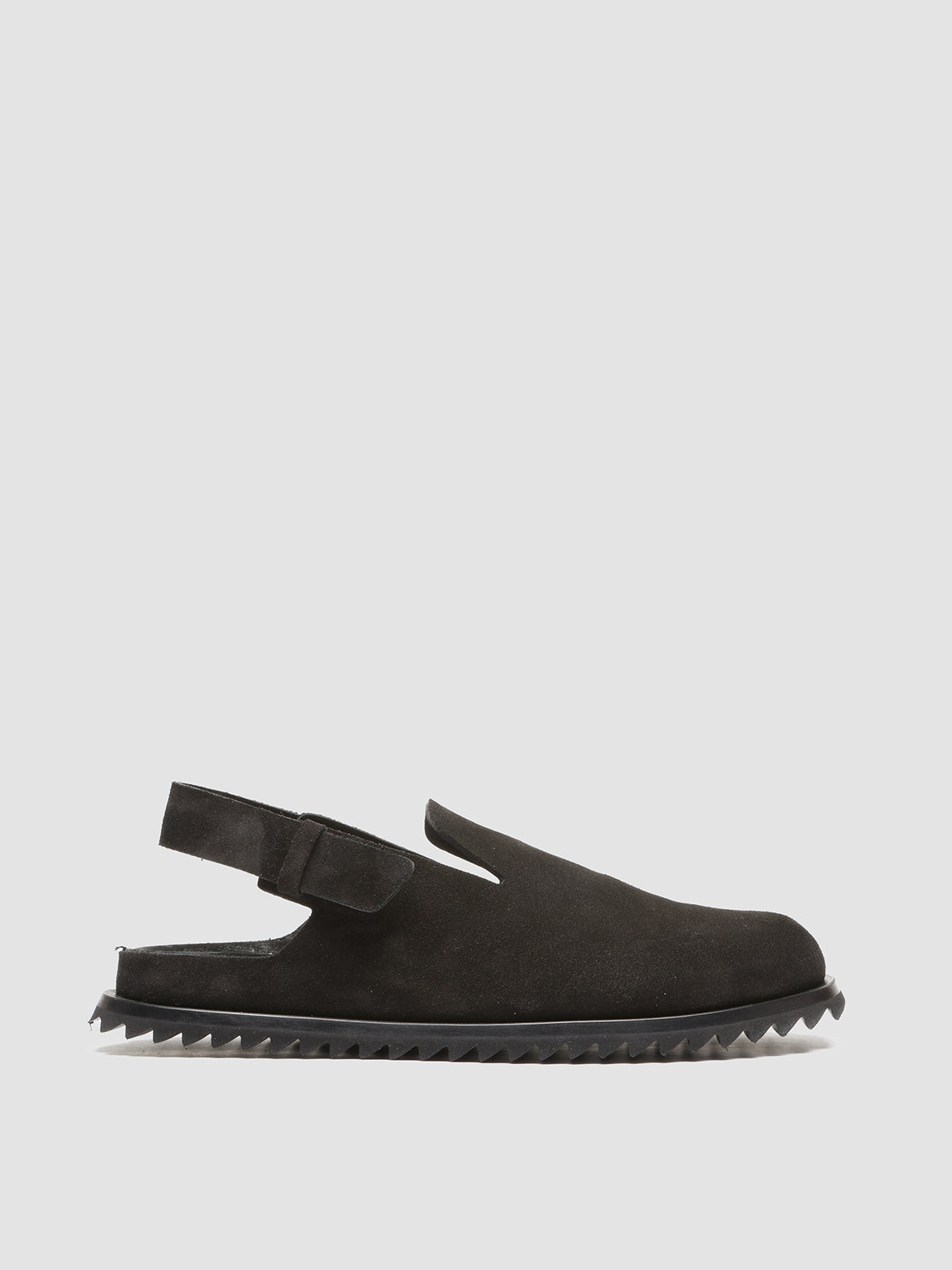 INTROSPECTUS 002 - Black Suede Back Strap Sandals – Officine Creative