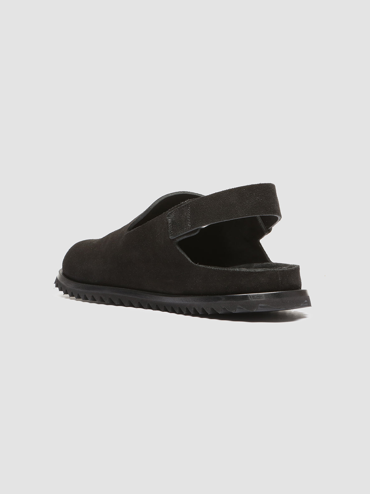 INTROSPECTUS 002 - Black Suede Back Strap Sandals – Officine Creative